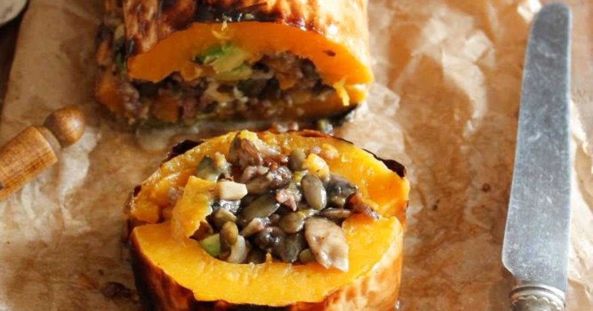 Calabaza butternut asada rellena | Cocina y recetas fáciles