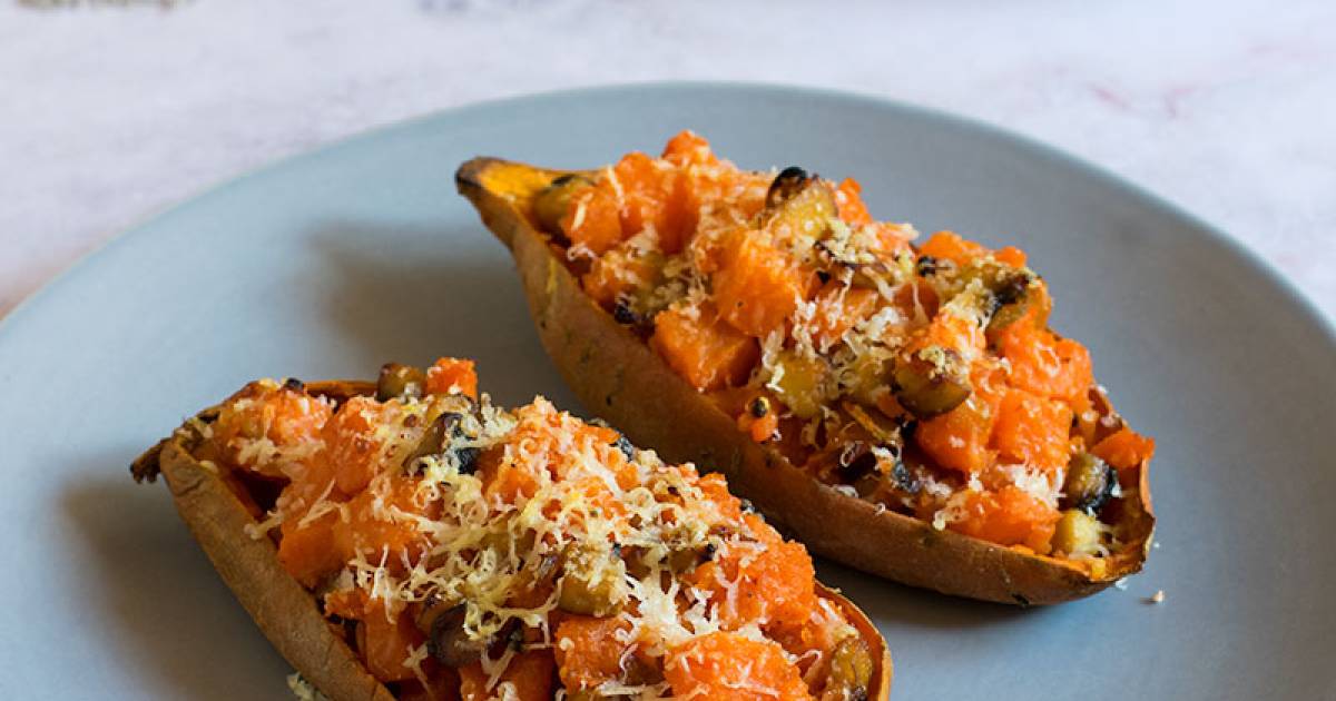 Batata rellena de champiñones | Cocina y recetas fáciles