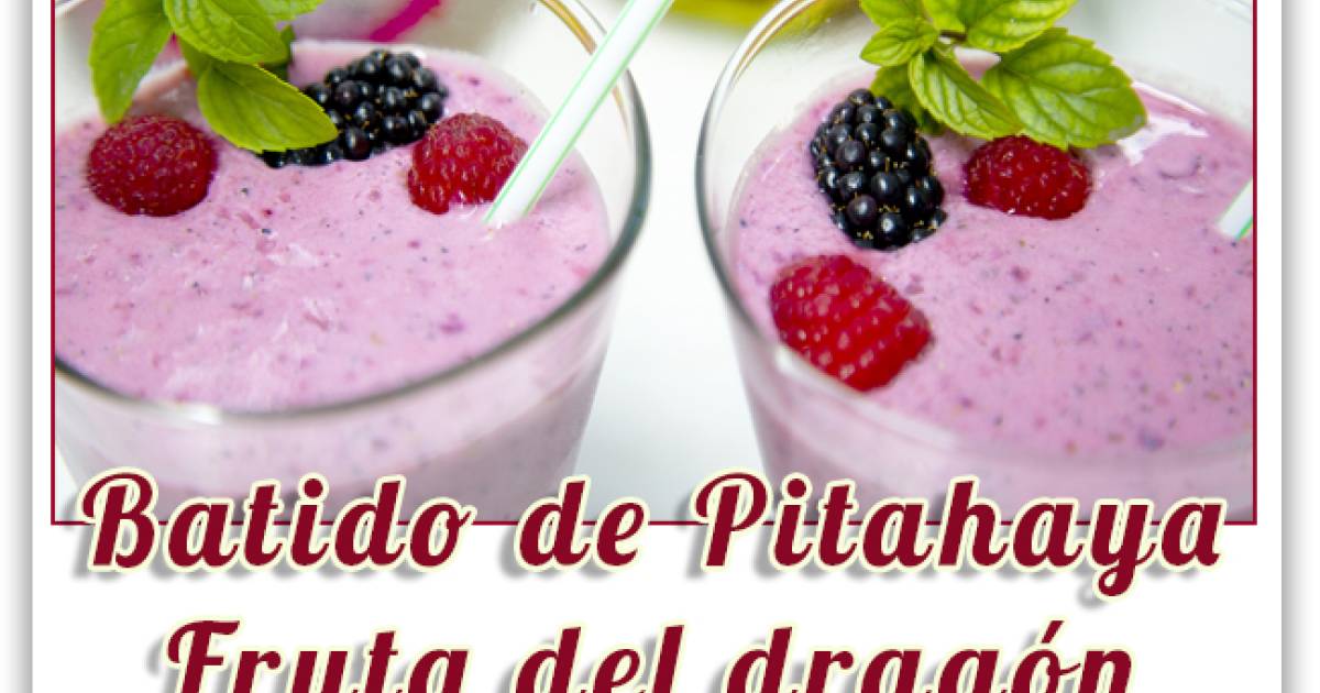 Batido antiinflamatorio de pitahaya | Cocina y recetas fáciles