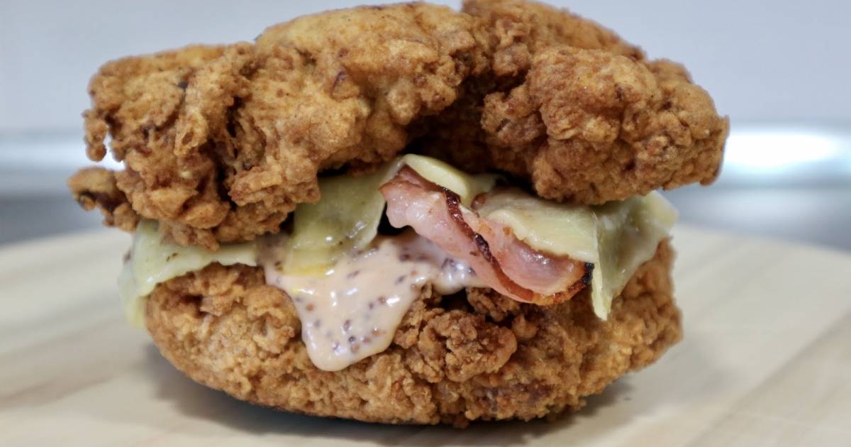 Hamburguesa de pollo kfc de luisito comunica | Cocina y recetas fáciles