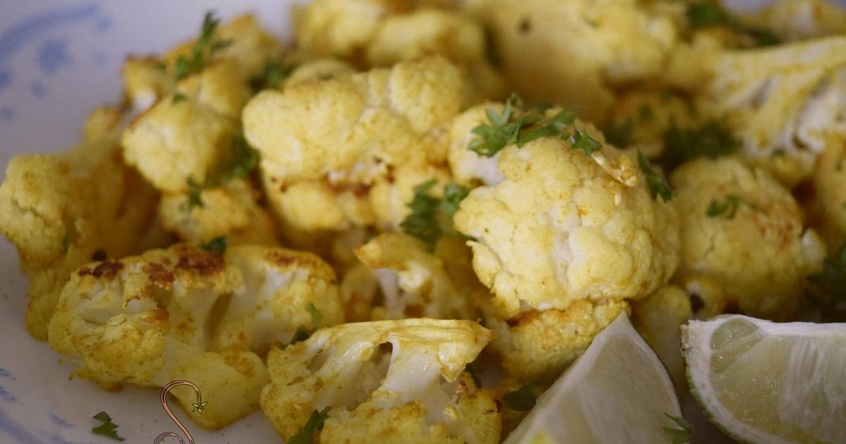 Coliflor asada al curry | Cocina y recetas fáciles