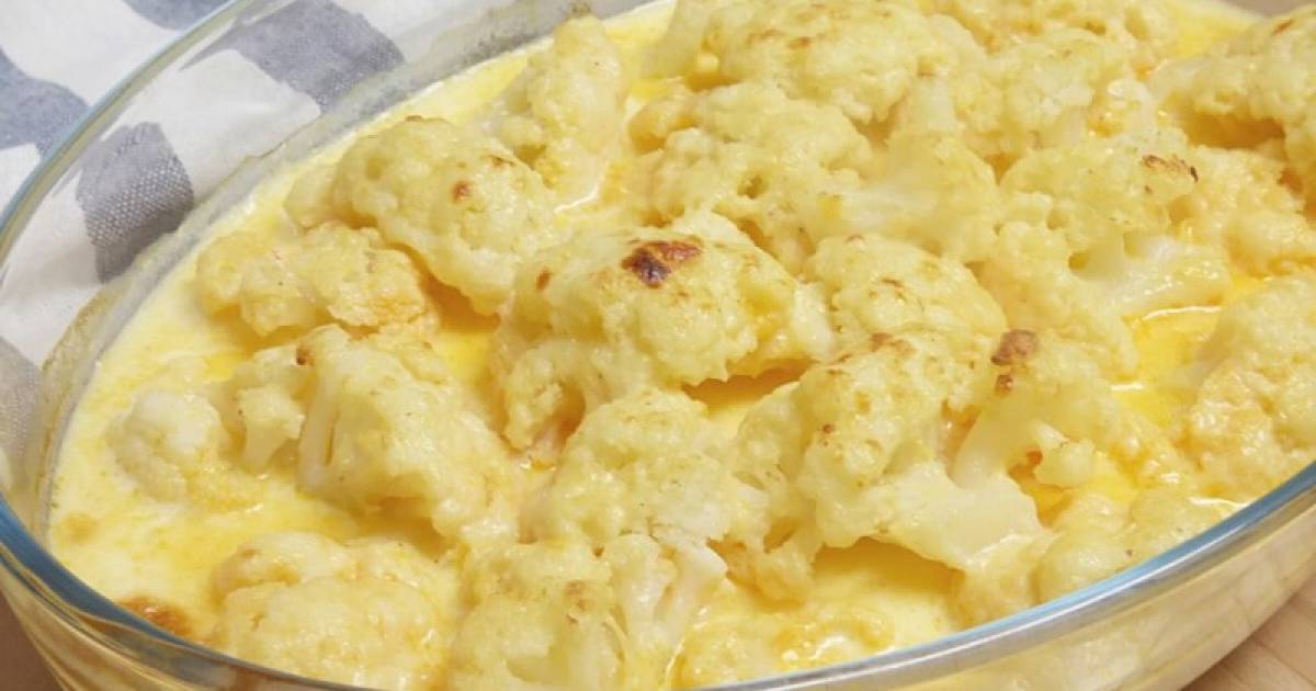 Coliflor con salsa de queso | Cocina y recetas fáciles
