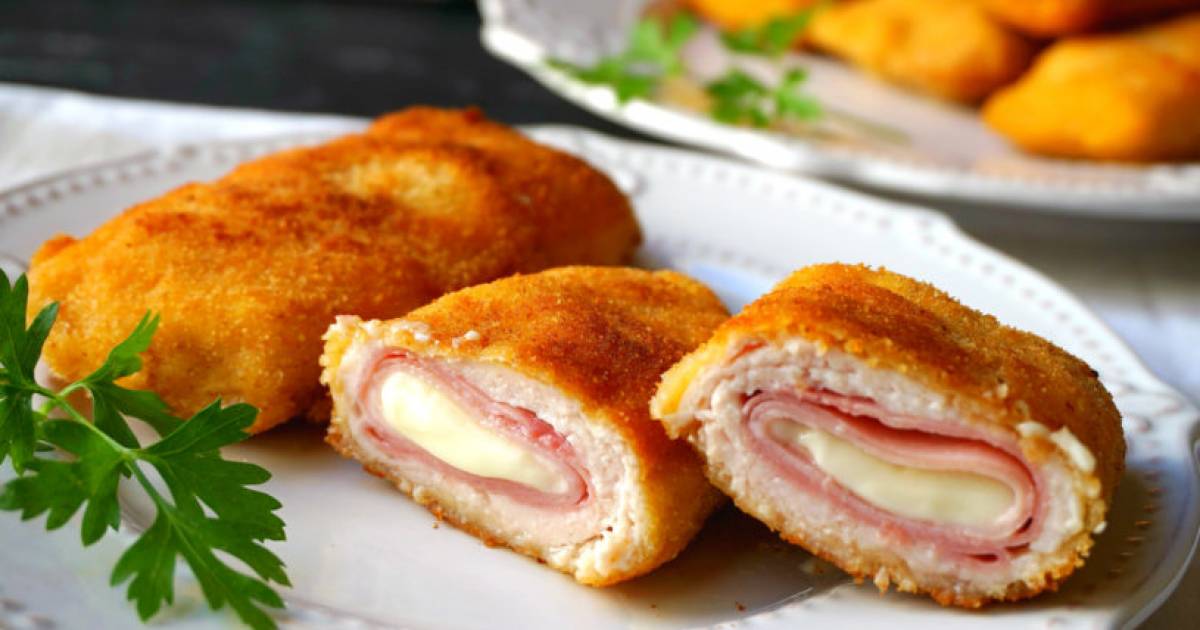 Pechugas rellenas de jamón y queso (cordon bleu) | Cocina y recetas fáciles