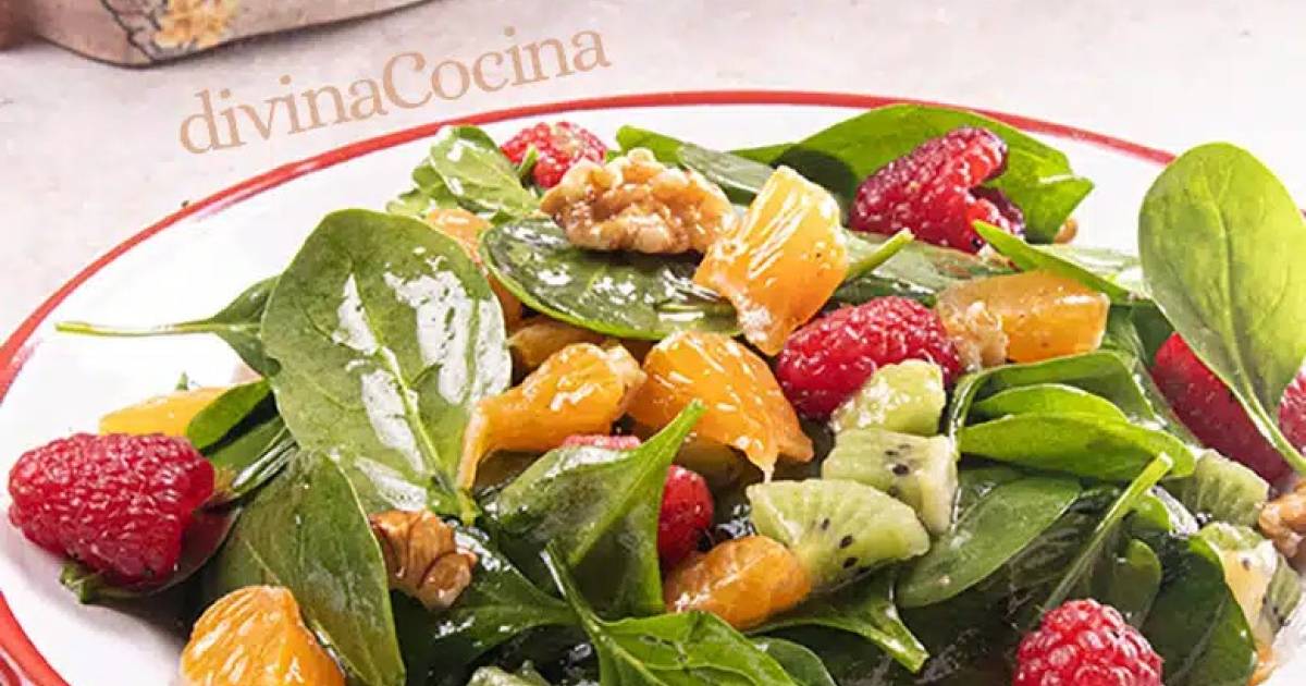 Ensalada de frutas con vinagreta de miel y limón | Cocina y recetas fáciles