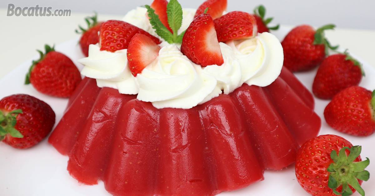 Flan de fresa ¡con solo 3 ingredientes! (sin horno, sin huevos y sin ...