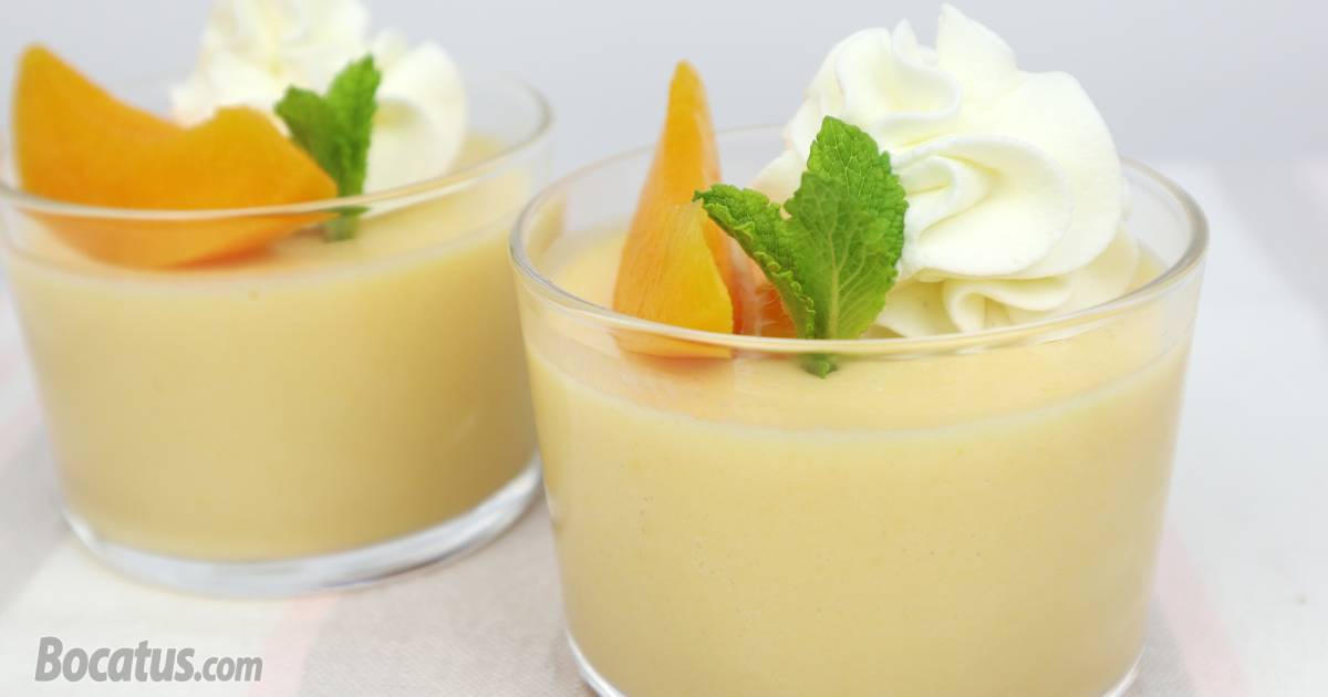 Mousse de melocotón ¡un postre muy fácil, rápido y sin complicaciones ...