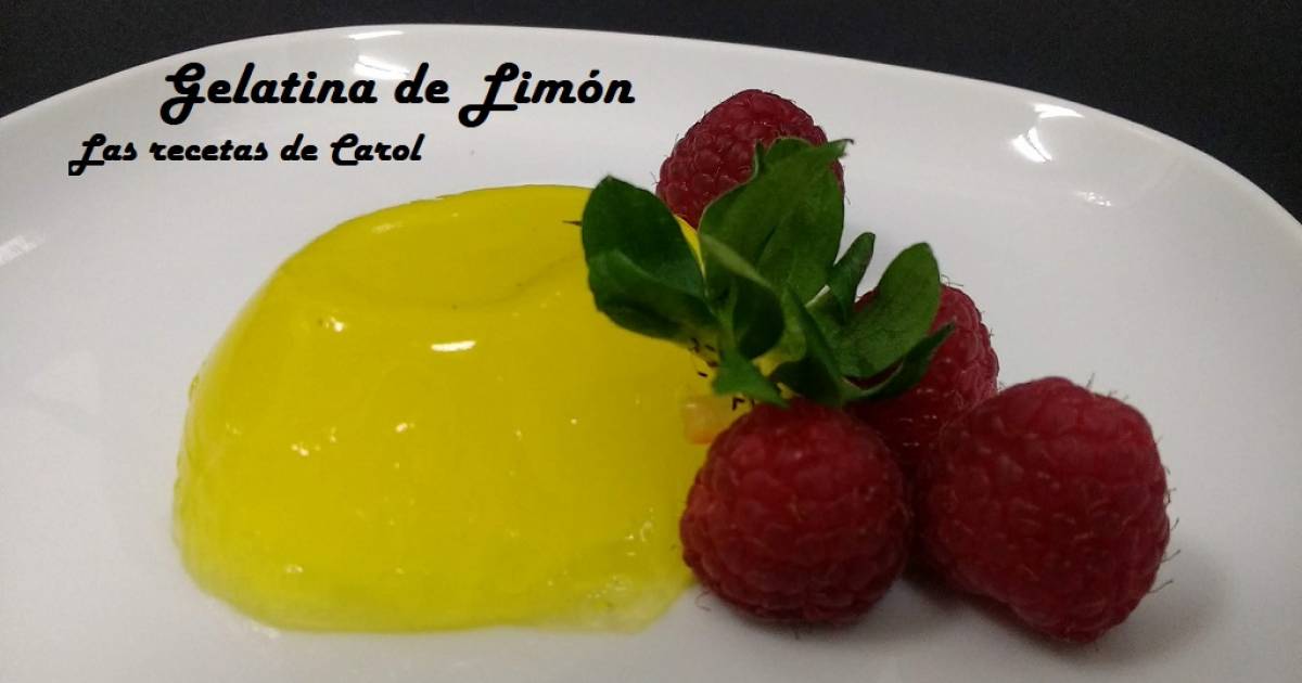 Gelatina de limón | Cocina y recetas fáciles