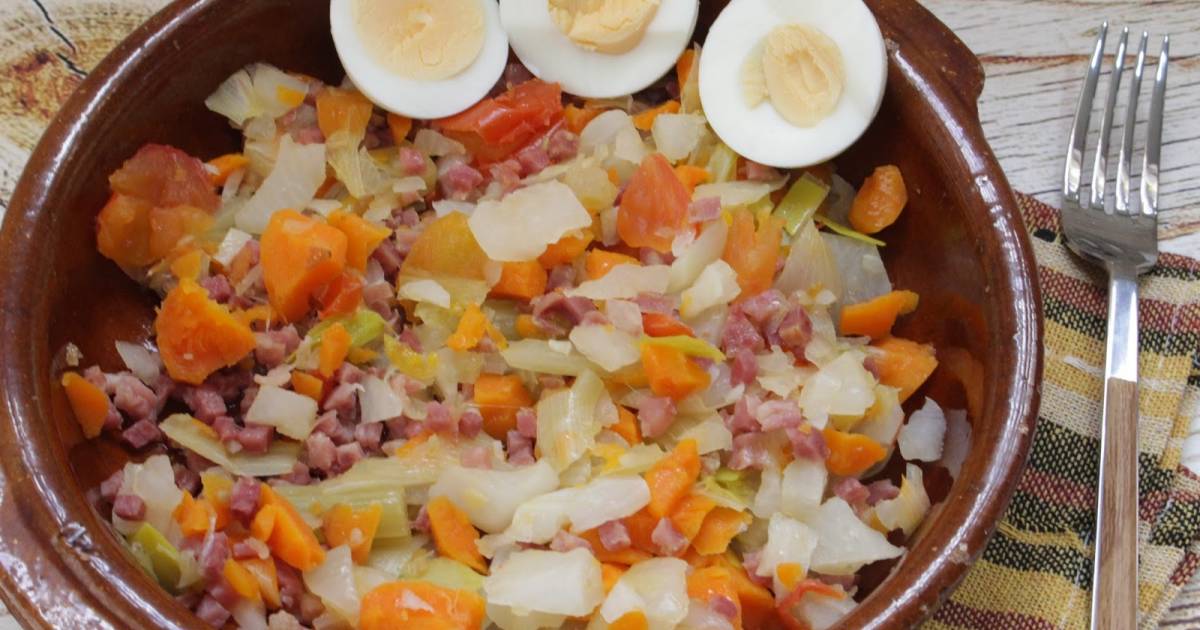 Hervido de verduras y jamón | Cocina y recetas fáciles
