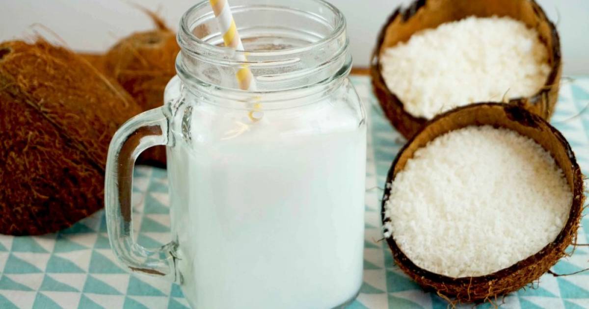 Leche de coco casera con coco rallado seco ¡muy económica y fácil ...