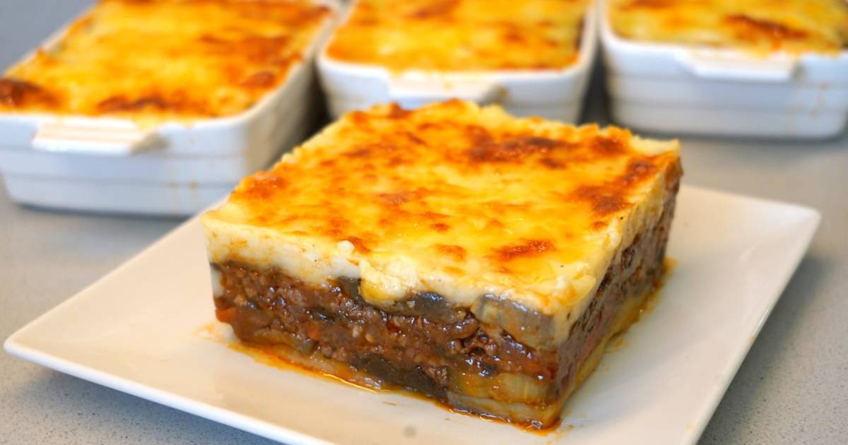 Musaka. receta fácil de pastel de berenjenas.explicada paso a paso ...