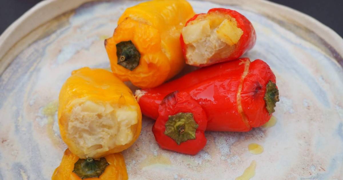 Pimientos mini rellenos de tortilla de patatas | Cocina y recetas fáciles