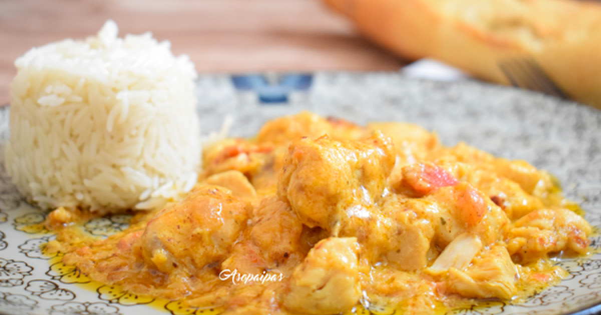 Pollo al estilo korma. vídeo receta | Cocina y recetas fáciles