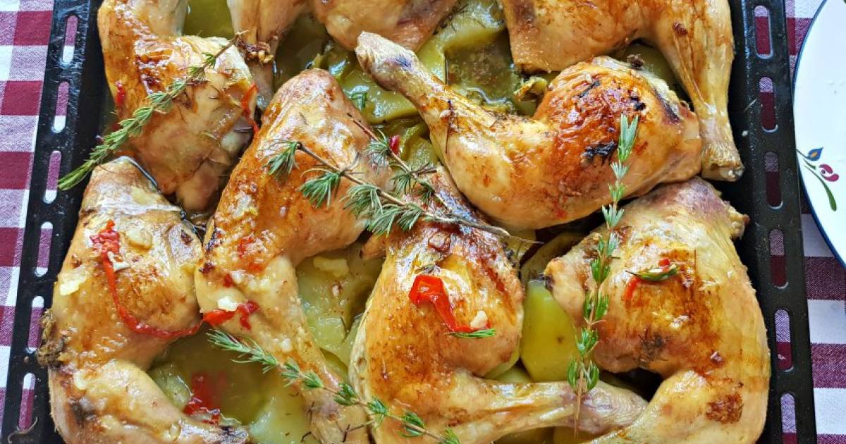 Pollo asado al tomillo | Cocina y recetas fáciles