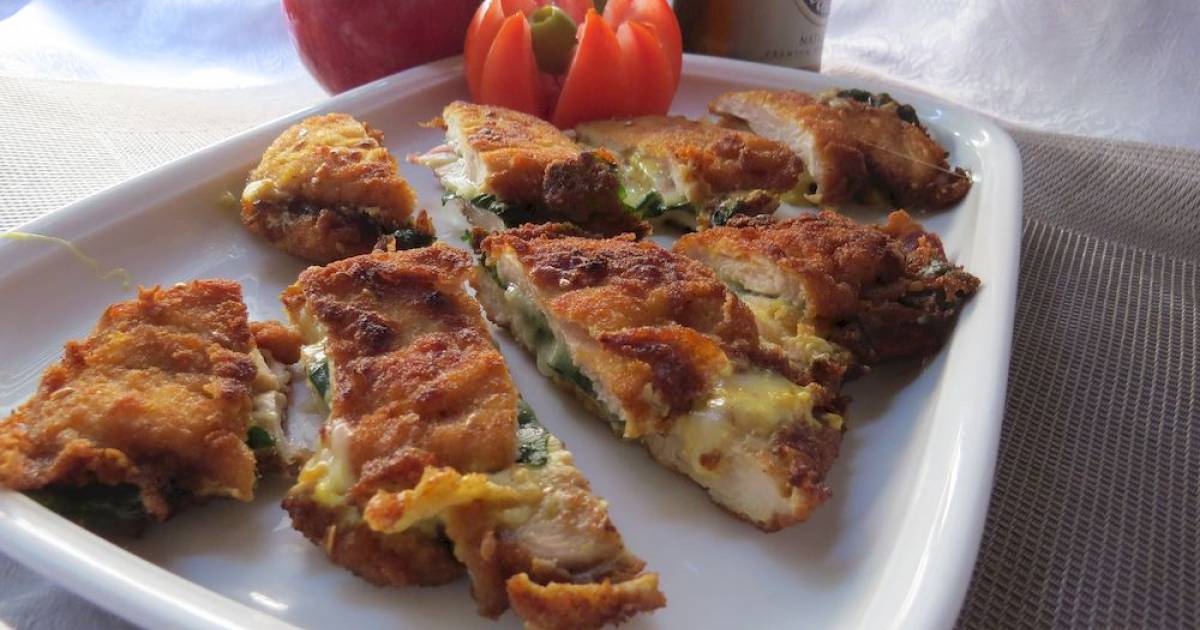 Cachopo de pollo con bacon y mostaza | Cocina y recetas fáciles