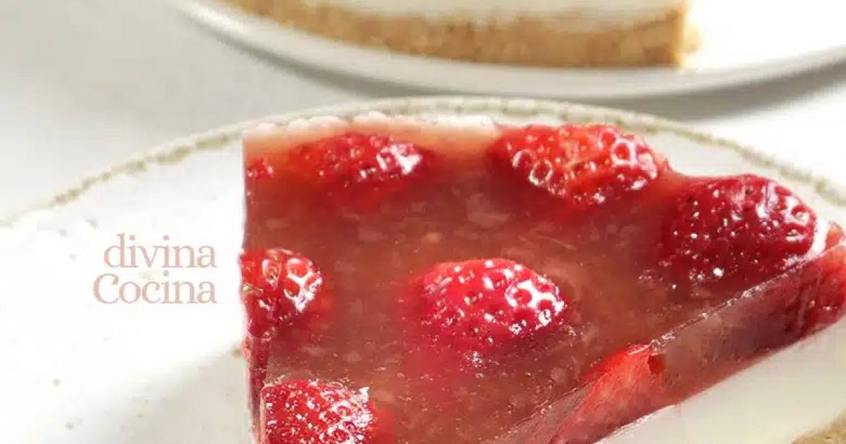 Tarta De Yogur Y Fresas Sin Horno Cocina Y Recetas Fáciles