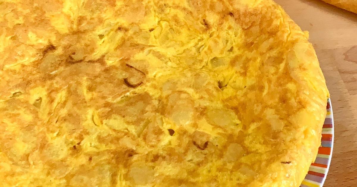 Tortilla de patatas con cebolla | tortilla española todos los trucos ...